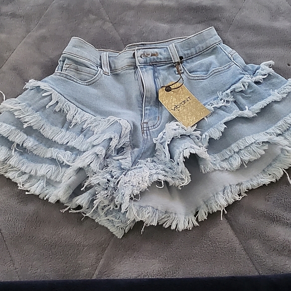 Vibrant | Shorts | Vibrant Miu Fringe Shorts | Poshmark